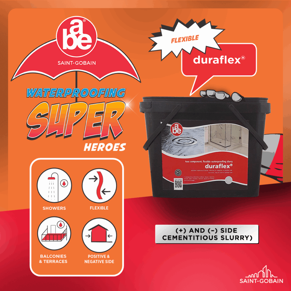 duraflex® two part flexible waterproofing slurry • abe